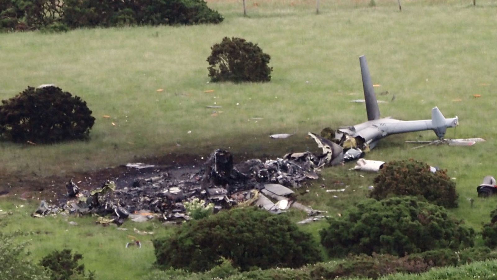Three dead after Royal Navy helicopter crash | UK News | Sky News