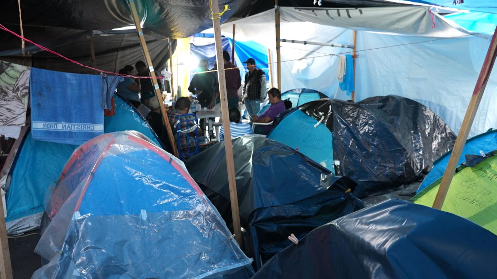 World Cup: Inside Mexico's tent city at fan zone as teachers protest ...
