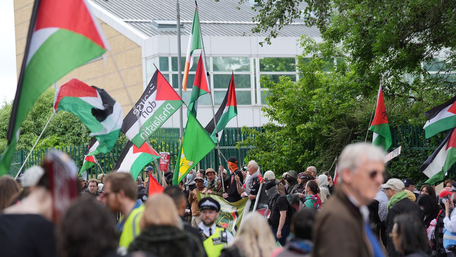Palestine Action latest: Protesters block prison van and more than 100 ...