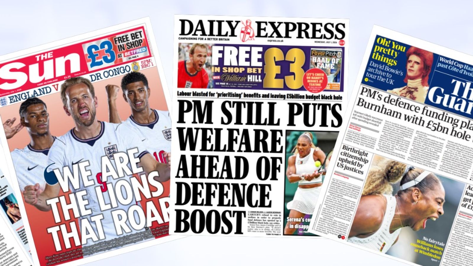Wednesday's newspaper front pages | UK News | Sky News