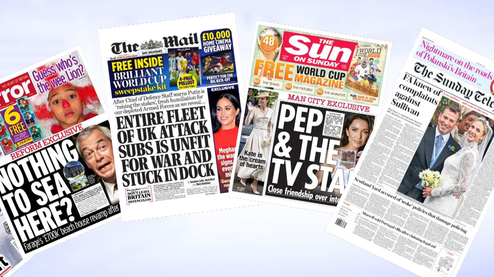 Sunday's newspaper front pages | UK News | Sky News