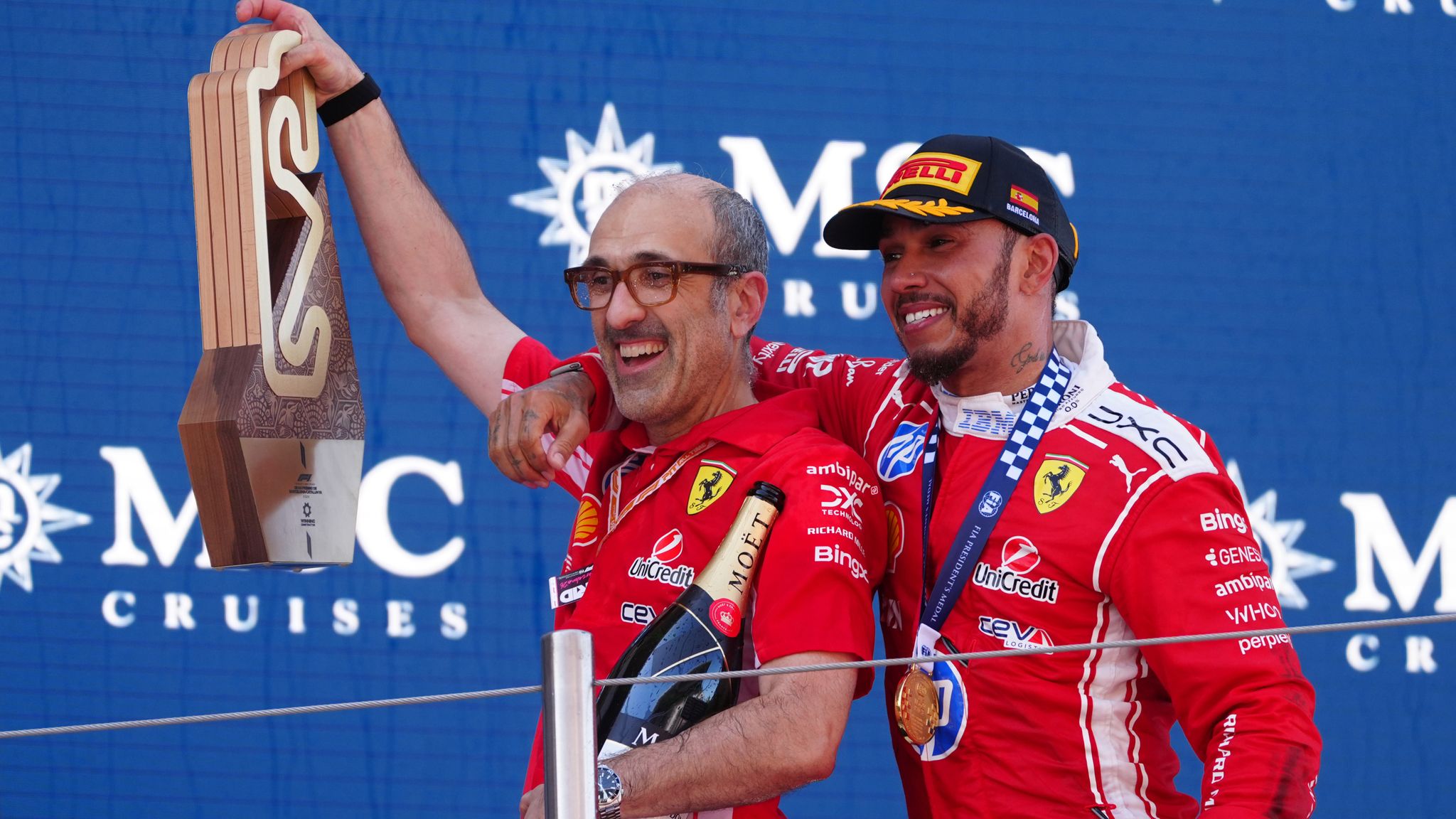 Hamilton, Russell and Norris complete all-British podium at Barcelona ...