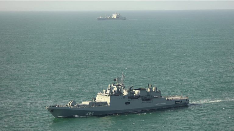 Ukraine war latest: Russia says warship fired warning shots in English ...