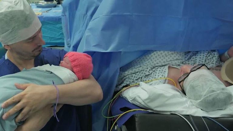 Sky News witnesses c-section as part of maternity care special | UK ...