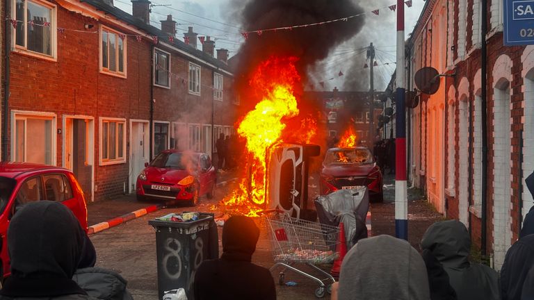 Residents recall Derby car incident as new CCTV emerges | UK News | Sky ...