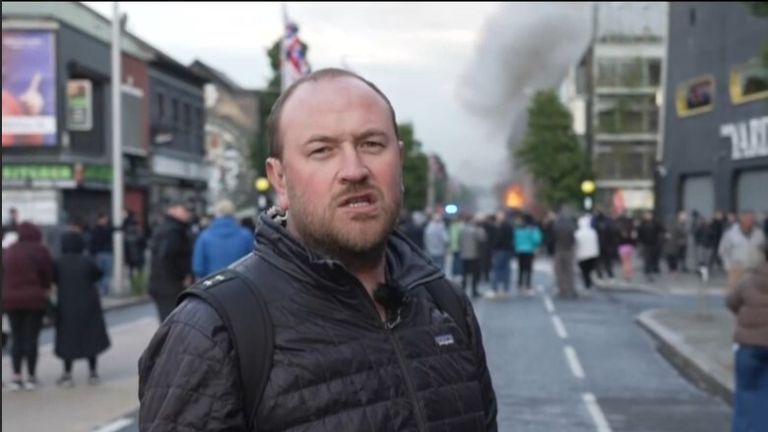 Bus bursts into flames in southwest London | UK News | Sky News