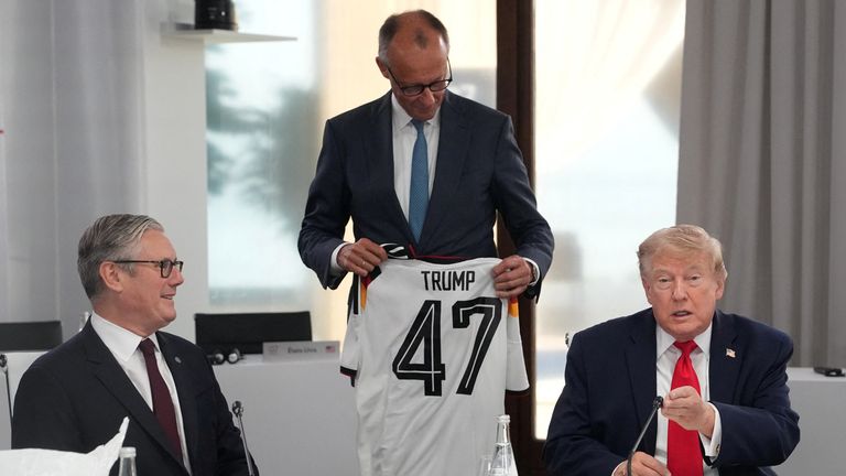 'Nice try, Friedrich': German leader gifts Trump football shirt | News ...