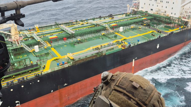 French navy intercepts sanctioned tanker from Russia | World News | Sky ...