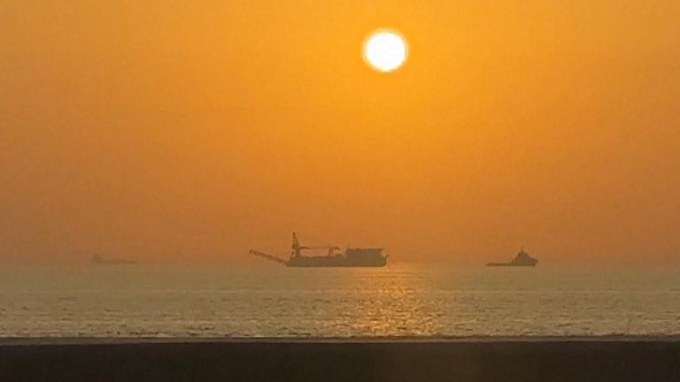 Vessels seen moving along Strait of Hormuz from Oman | World News | Sky ...
