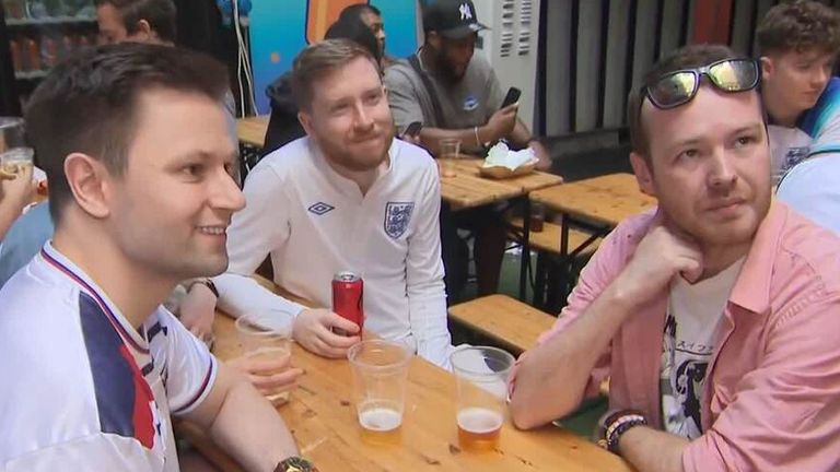 Excitement and anxiety from England fans in central London | News UK ...