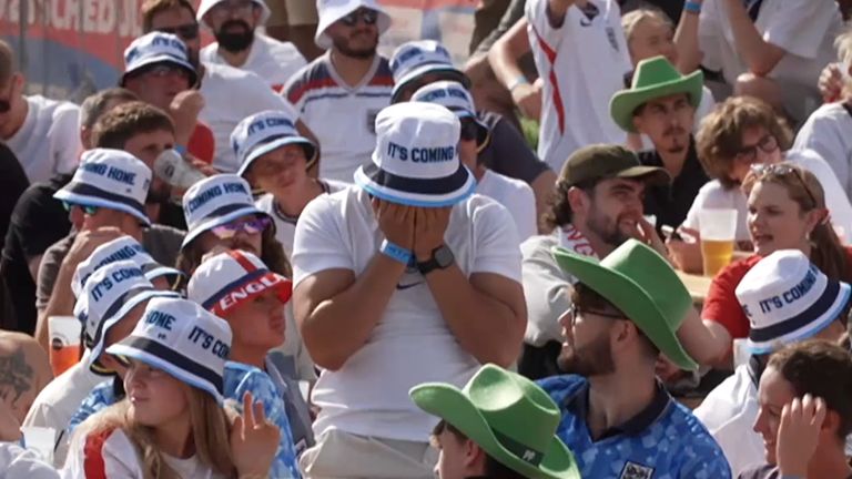 Excitement and anxiety from England fans in central London | News UK ...